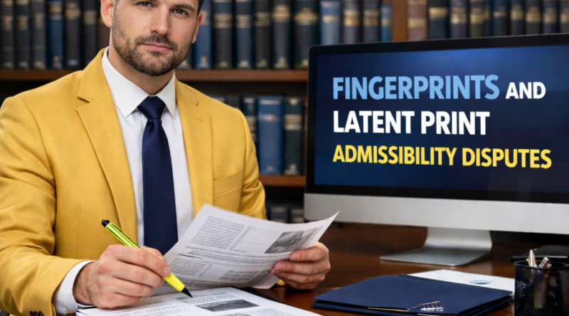 Fingerprints and latent print admissibility disputes
