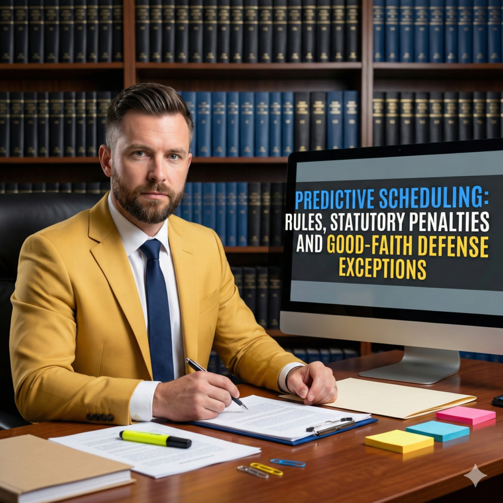 Predictive scheduling: Rules, Statutory Penalties and Good-Faith ...