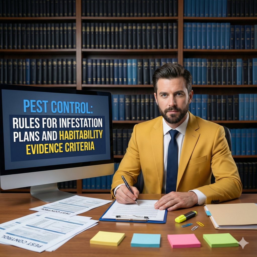 Pest Control: Rules for Infestation Plans and Habitability Evidence ...