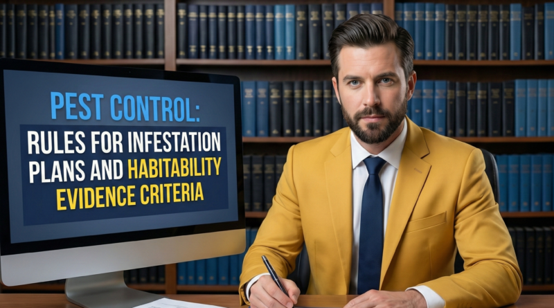 Pest Control: Rules for Infestation Plans and Habitability Evidence ...