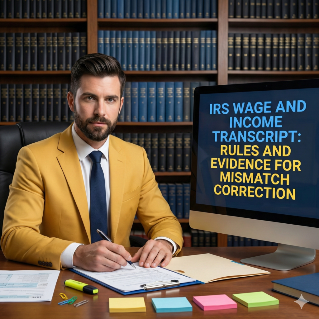 IRS Wage and Income Transcript: Rules and Evidence for Mismatch Correction