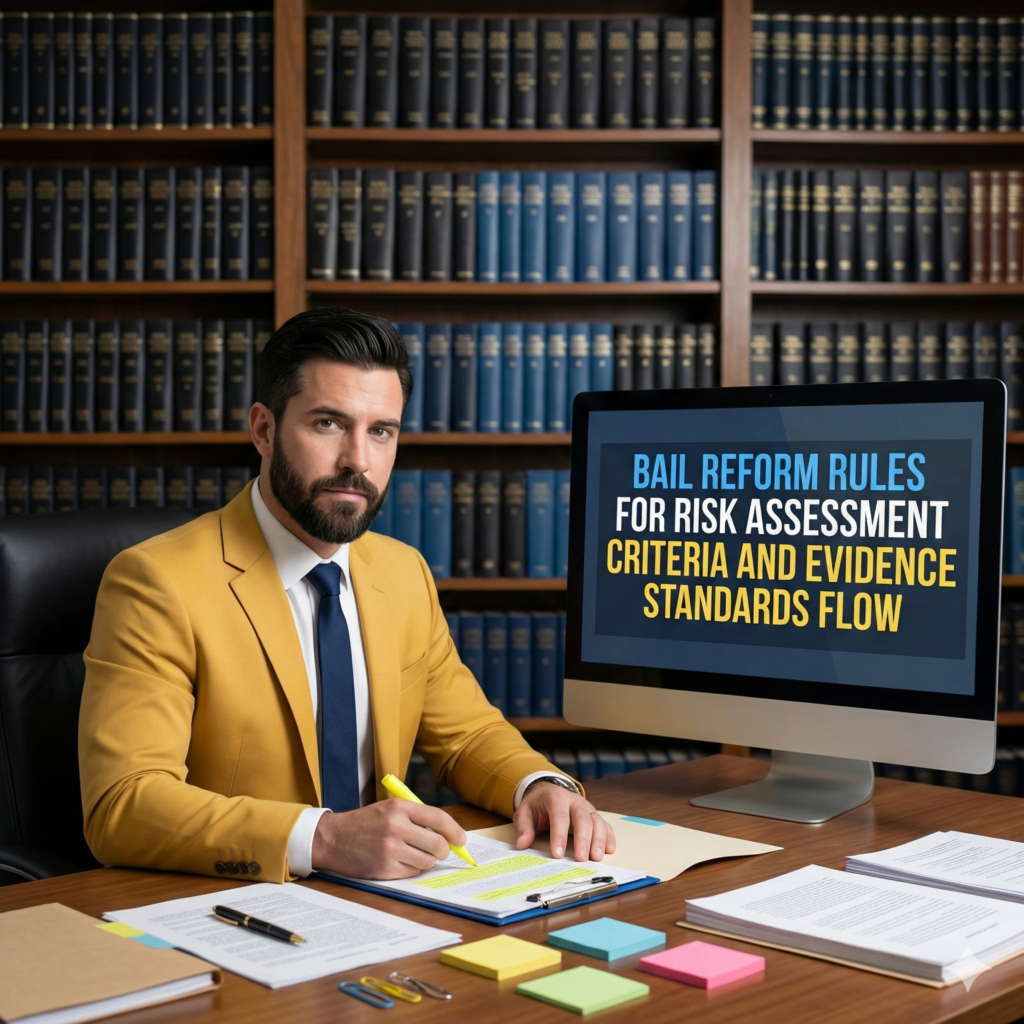 Bail Reform Rules for Risk Assessment Criteria and Evidence Standards Flow