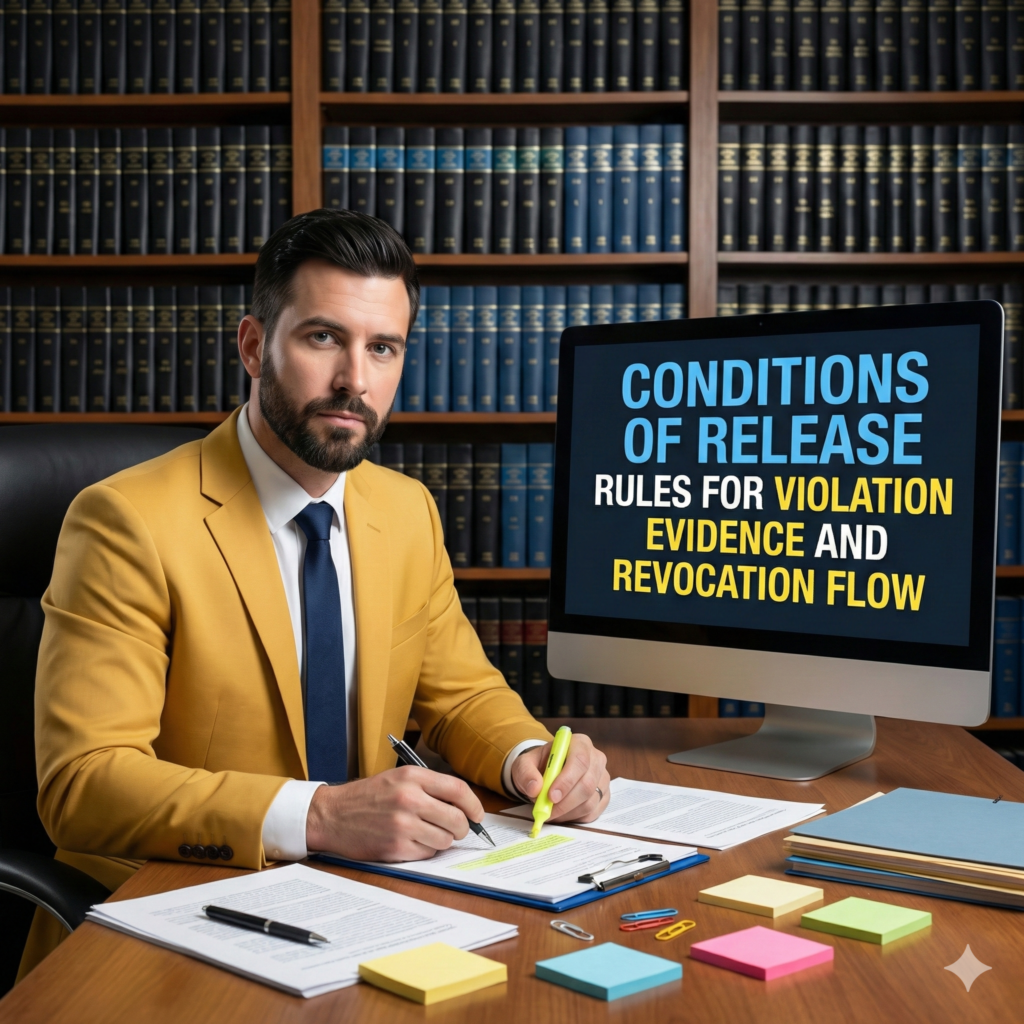 Conditions of Release Rules for Violation Evidence and Revocation Flow