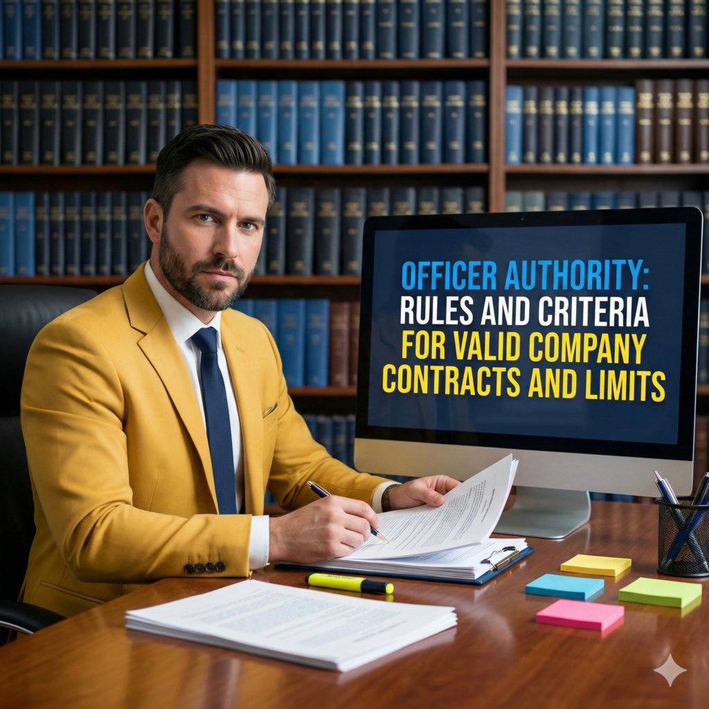 Officer Authority: Rules and Criteria for Valid Company Contracts and ...