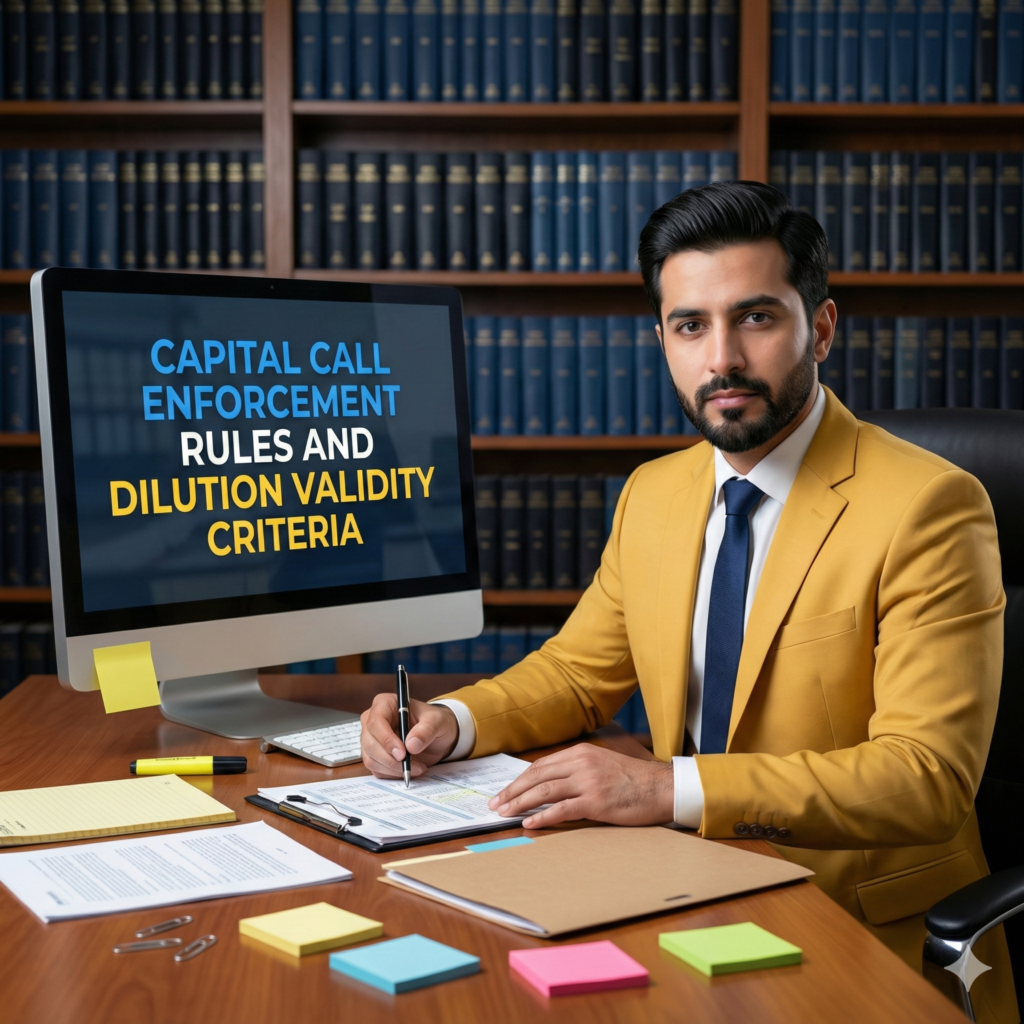 Capital Call Enforcement Rules and Dilution Validity Criteria