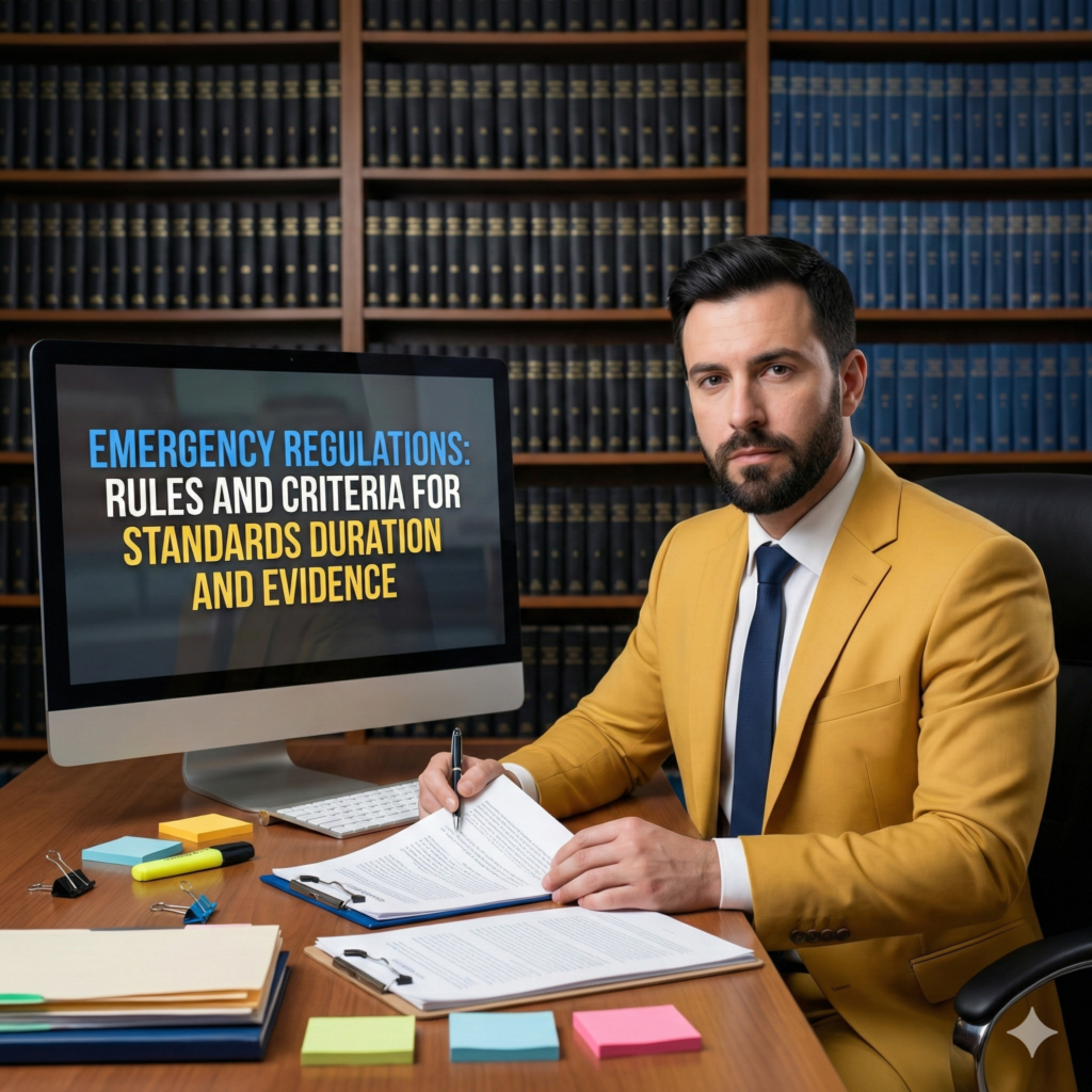 Emergency Regulations: Rules and Criteria for Standards Duration and ...