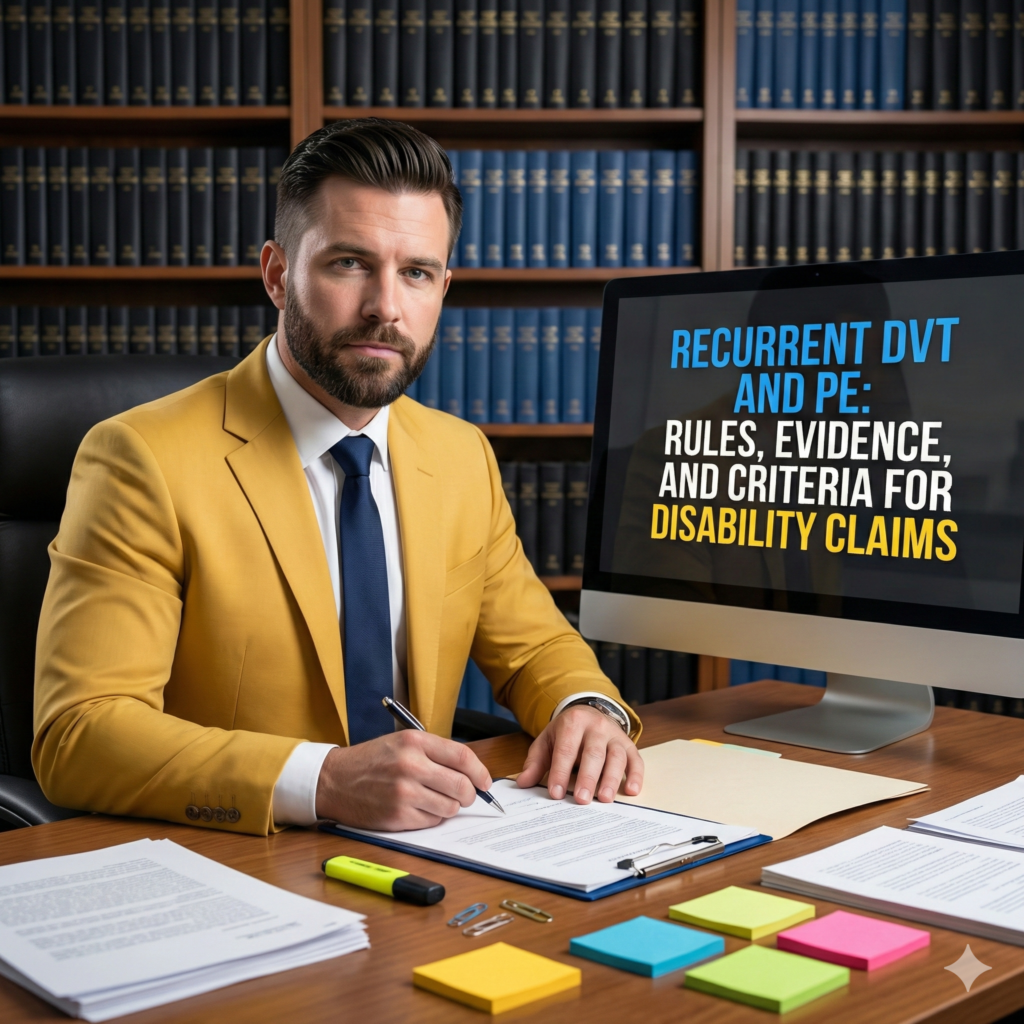 Recurrent DVT and PE: Rules, evidence, and criteria for disability claims