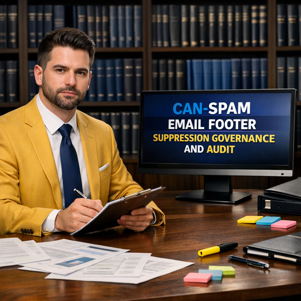 CAN-SPAM email footer suppression governance and audit