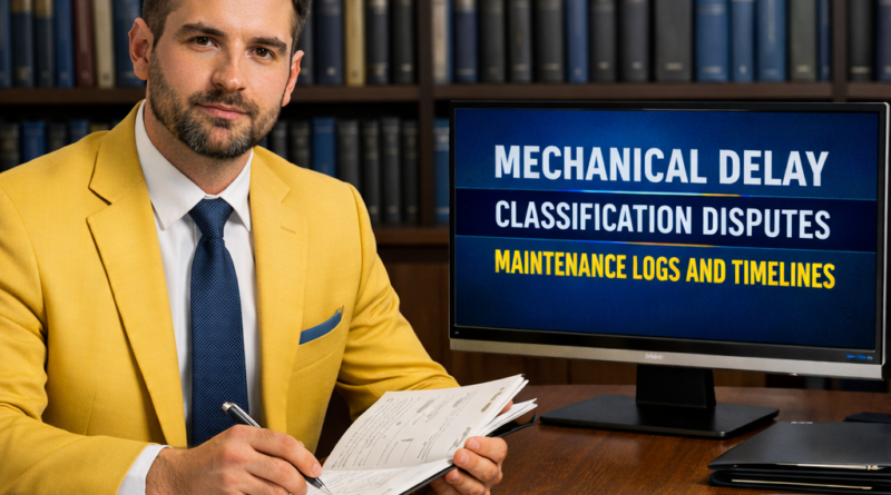 Mechanical delay classification disputes maintenance logs and timelines