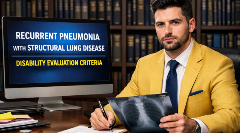 Recurrent pneumonia with structural lung disease disability evaluation ...