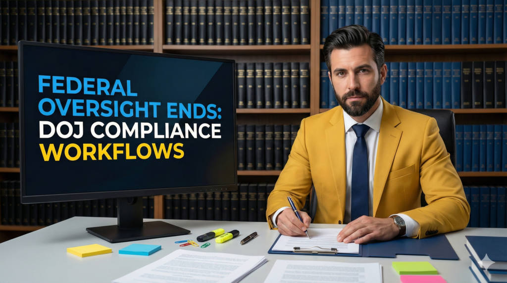 DOJ investigations end federal oversight with compliance