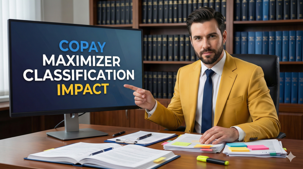 Copay maximizer programs and essential health benefit classification